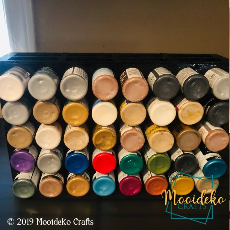 2 oz Acrylic Paint Organizer – 40 Bottles - Mooideko Crafts