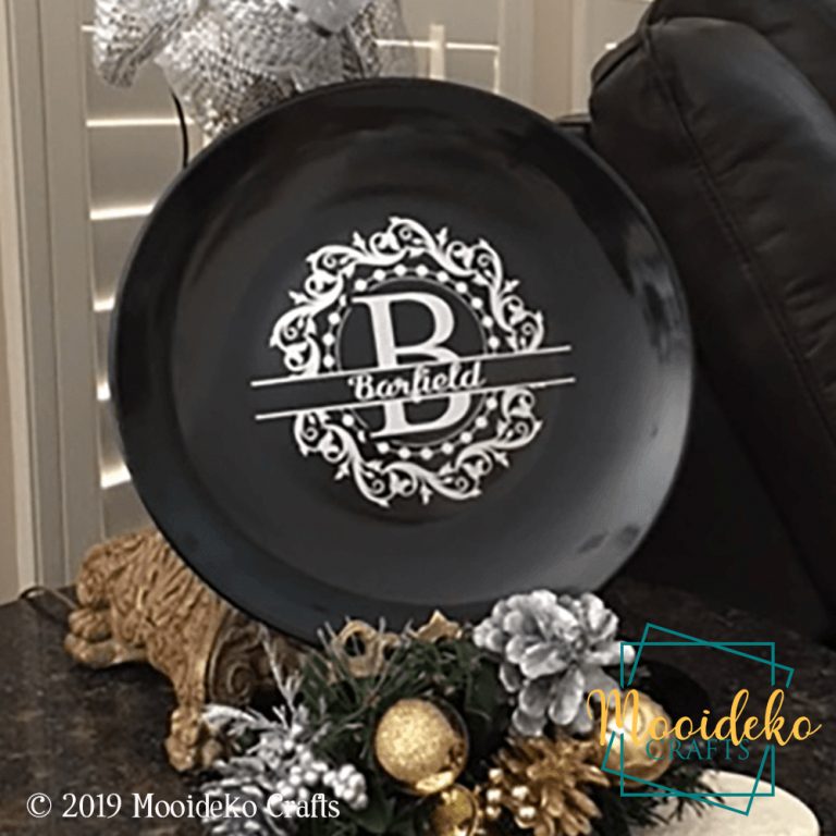 Monogrammed Ceramic Plate - Mooideko Crafts